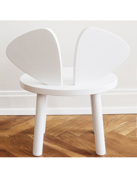 Mouse chair white Nofred