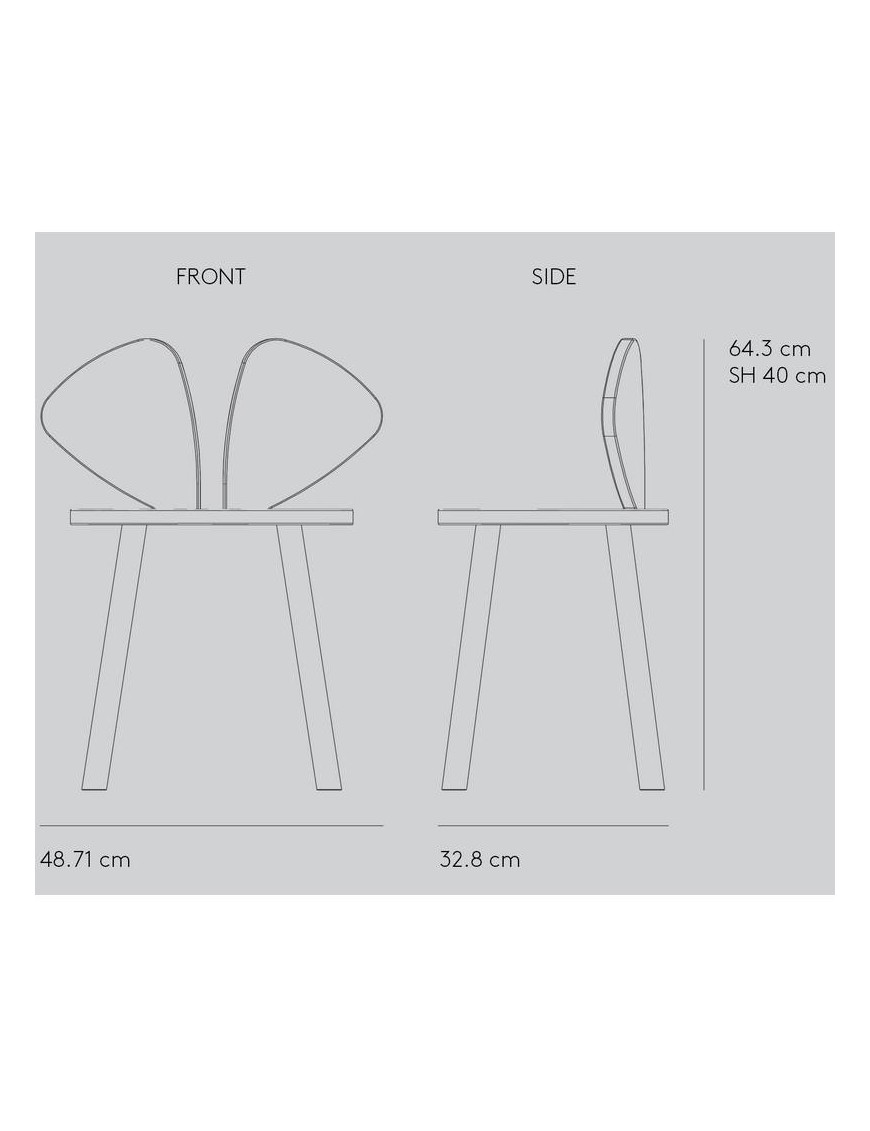 Nofred mouse table school, grey (6-10y)