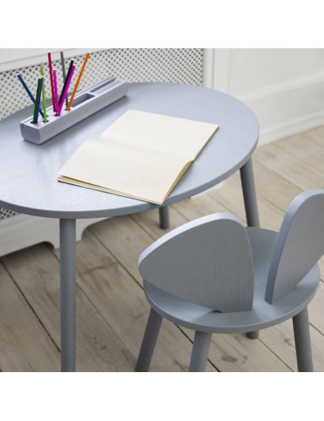 Nofred mouse table school, grey (6-10y)