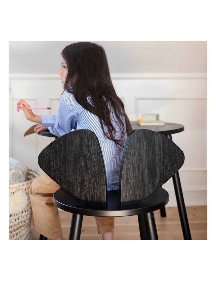 Nofred mouse table school, black (6-10y)