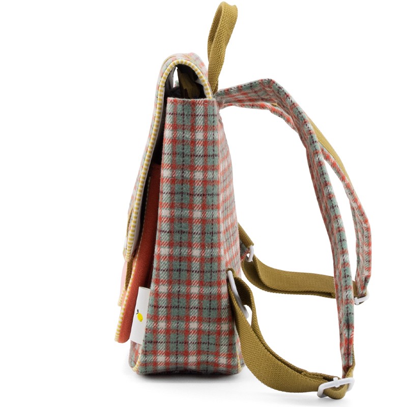 Sticky lemon cartable "gingham", myrtille