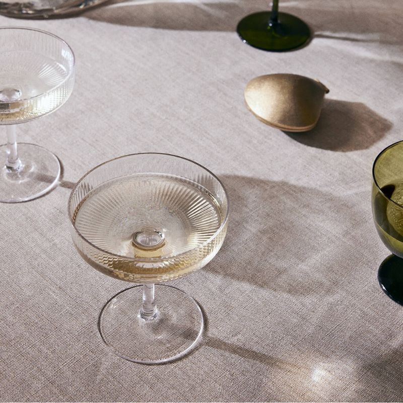 Set of 2 Ripple Champagne Glasses - Ferm LIVING | Designer Tableware